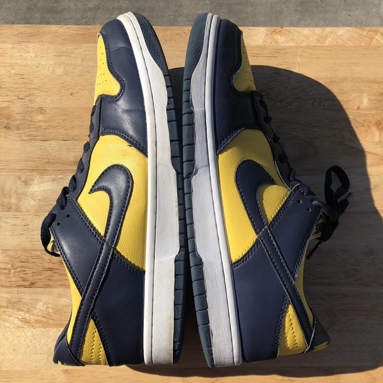 Nike Dunk Low Michigan in black and yellow Size: 11... - Depop
