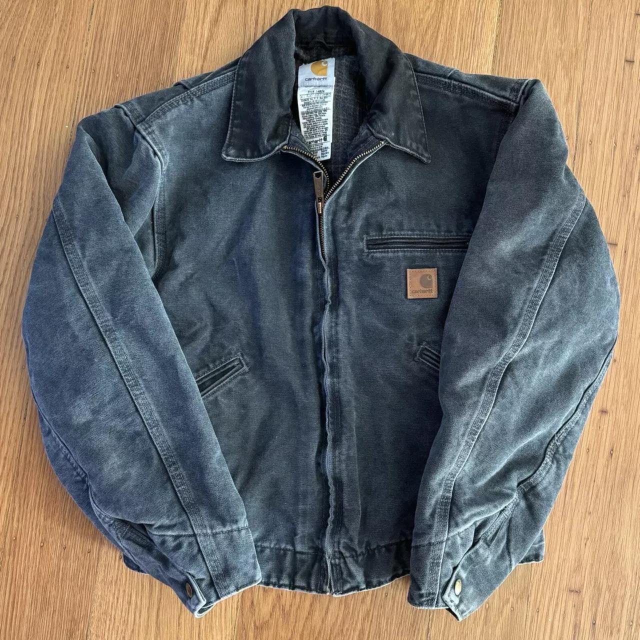 SMALL Vintage Carhartt Detroit Jacket J97 PTL... - Depop