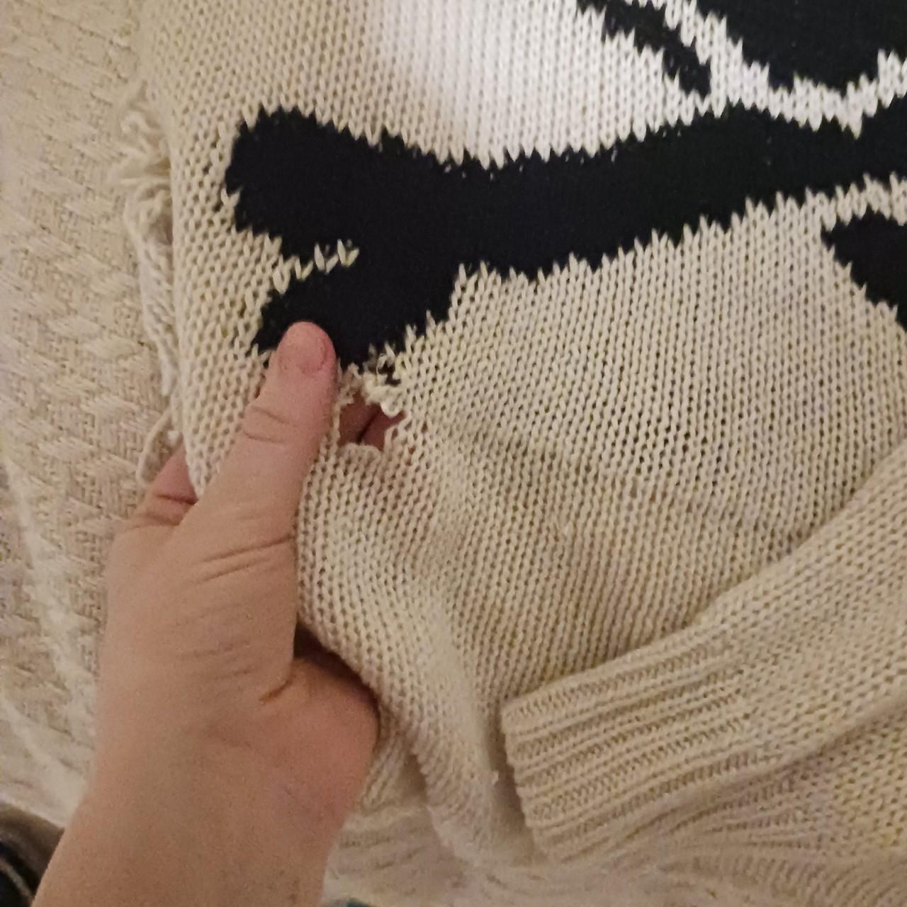 Hot topic pullover sweater size small, any damage is... - Depop