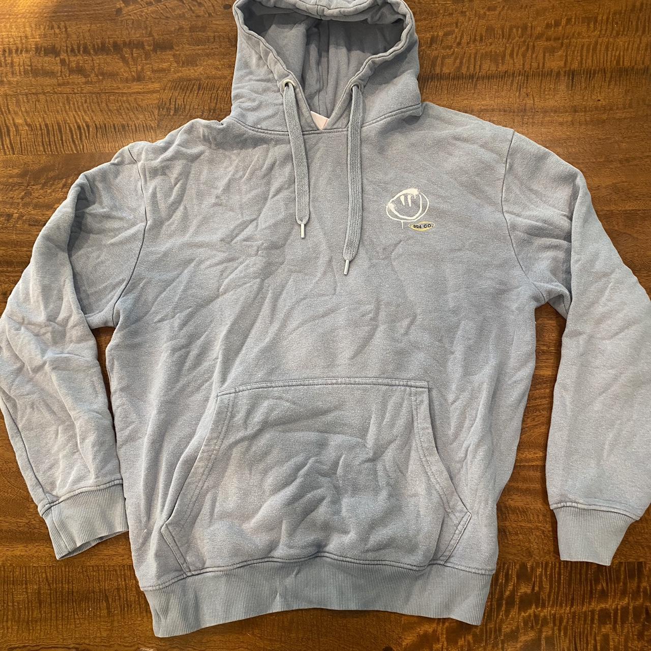 Sick, rad, tubular hoodie. It’s a nice light blue... - Depop