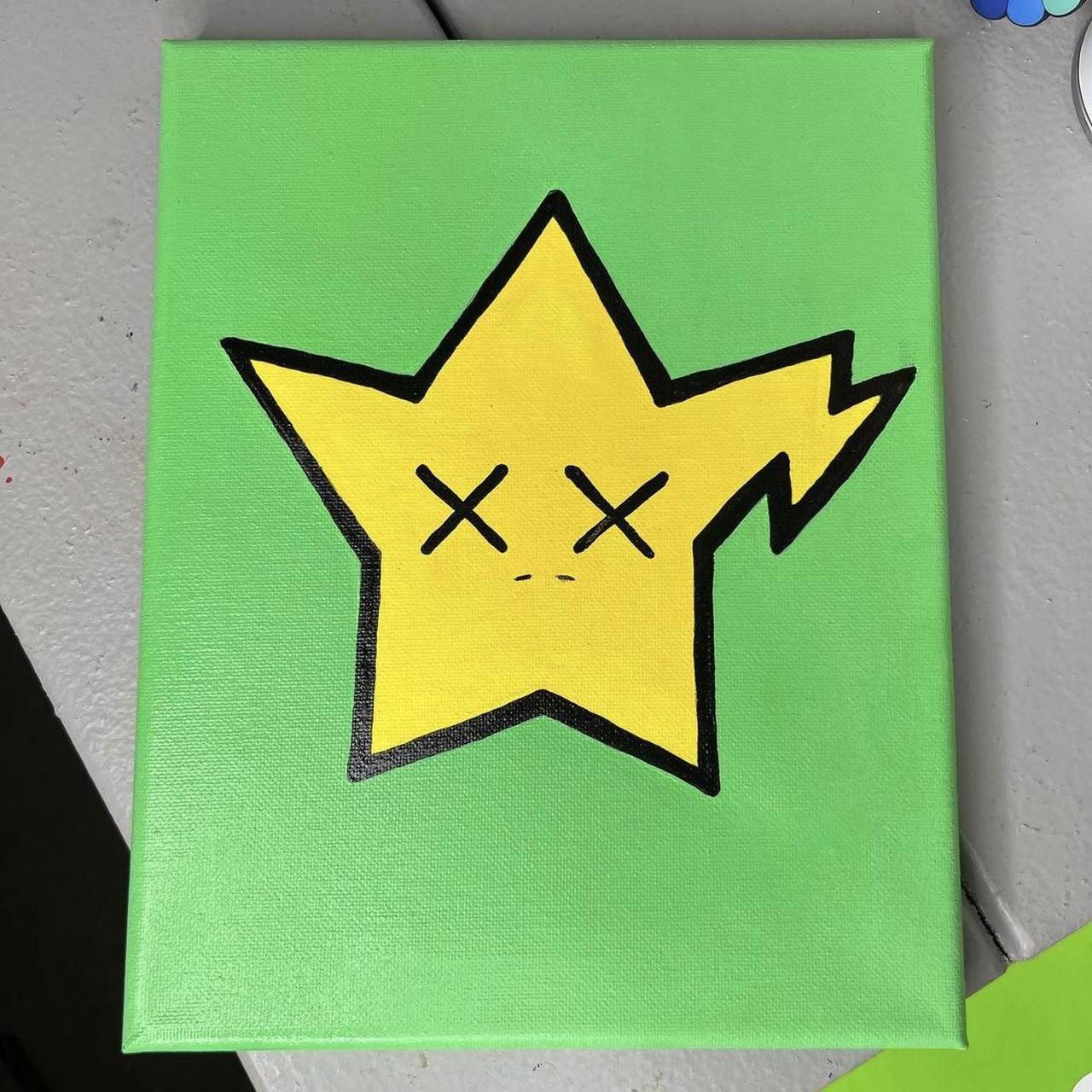 Small Bape Star Painting - Depop