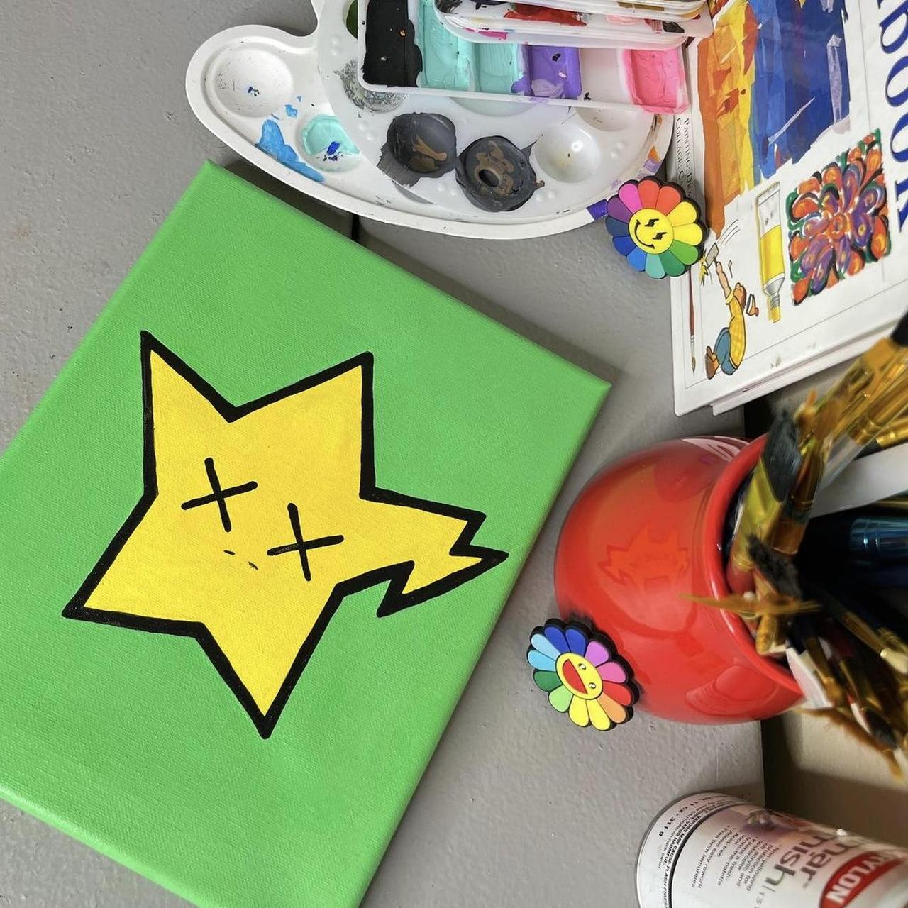 Small Bape Star Painting - Depop