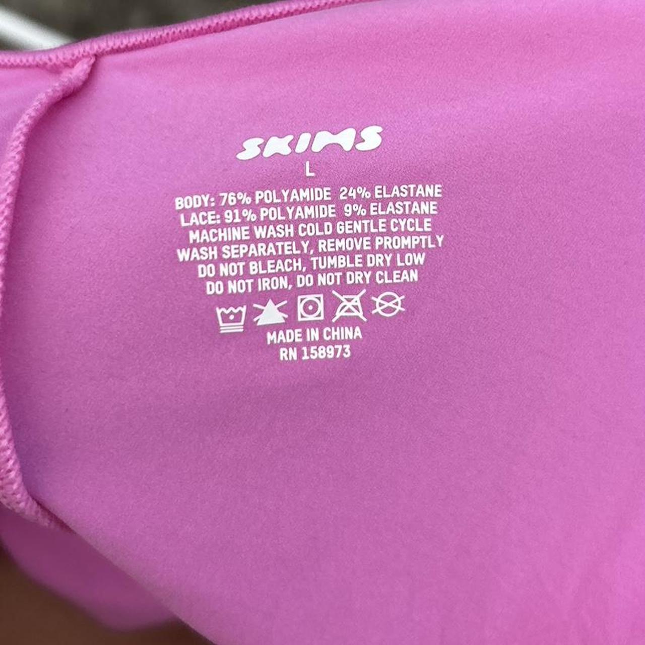 Skims Lace Trim Mini Dress - Depop