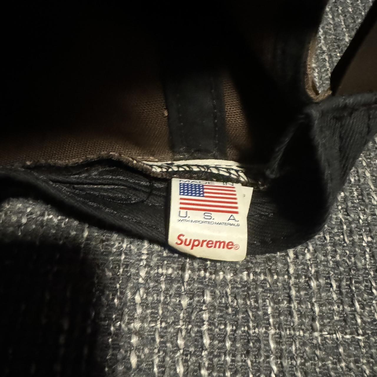 Brown supreme, snapback hat - Depop