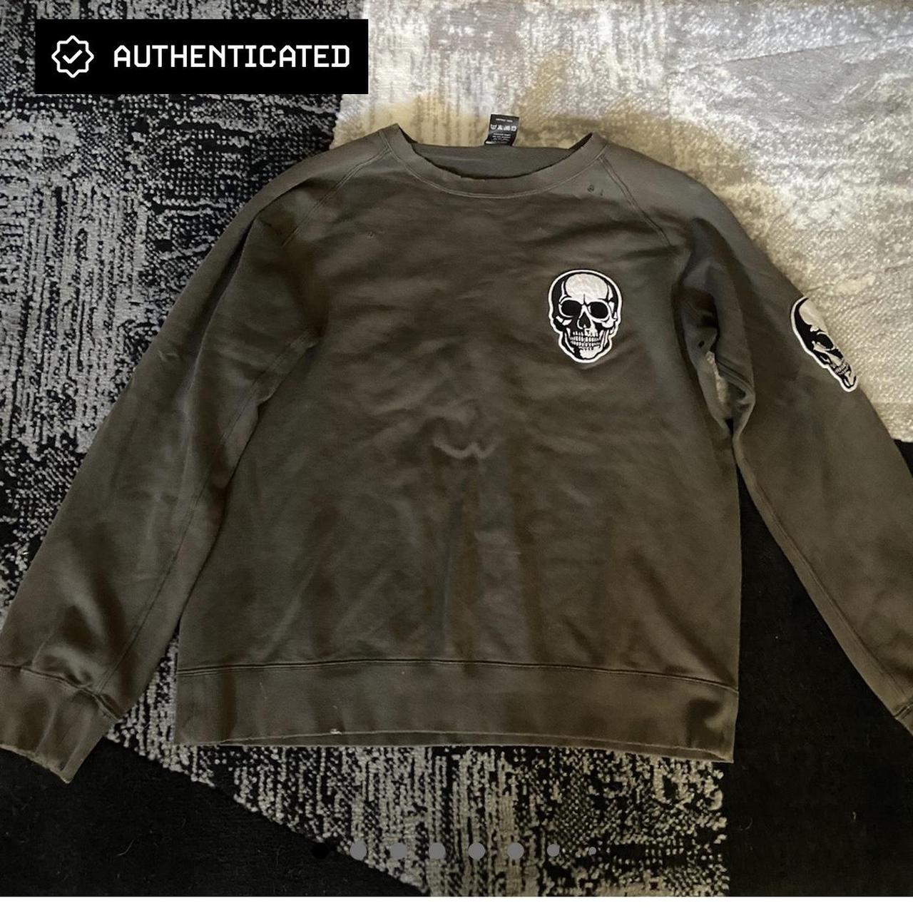 Number Nine Double Skull Crewneck Sweatshirt Size 3... - Depop