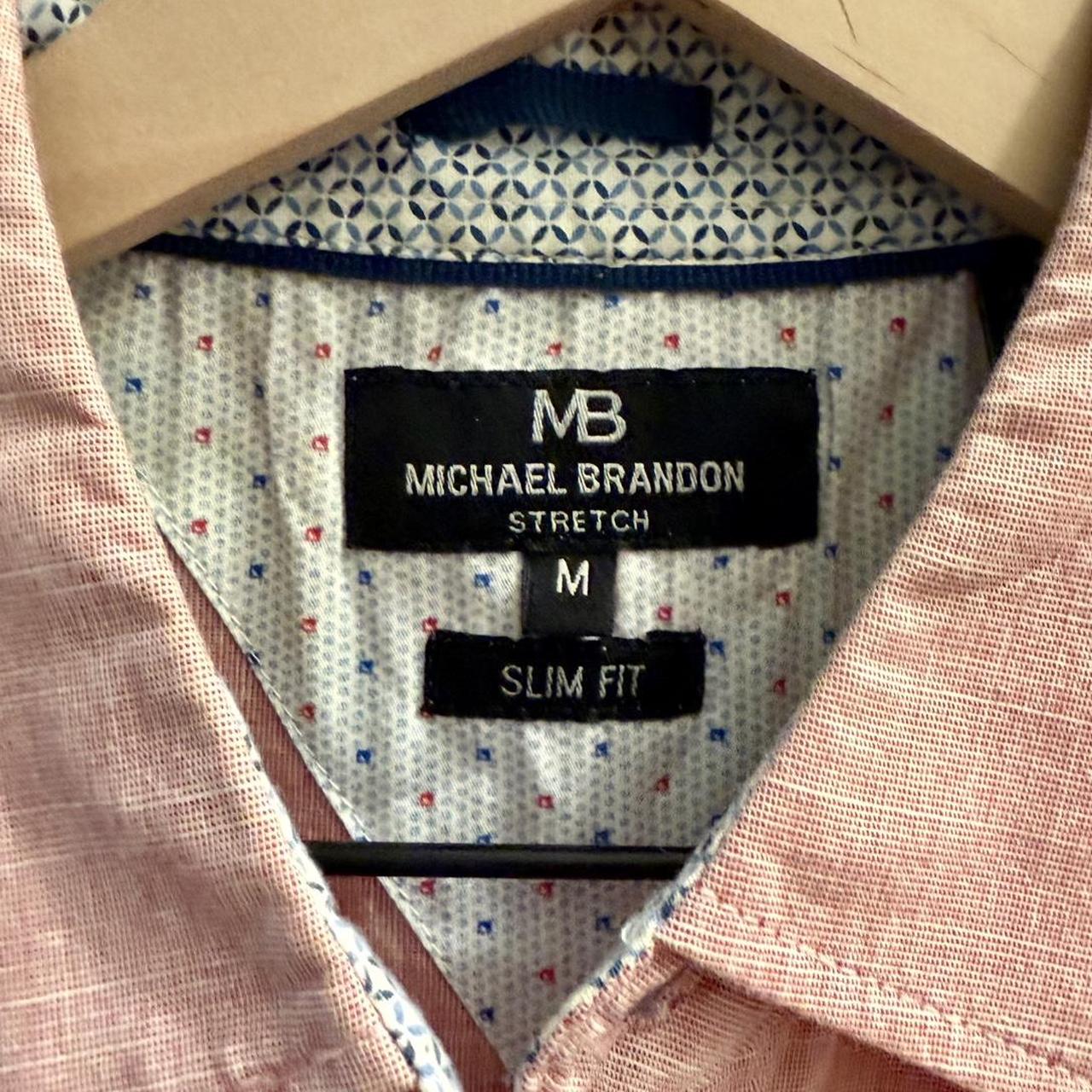 Men’s Michael Brandon Medium Stretch slim fit button... | Depop