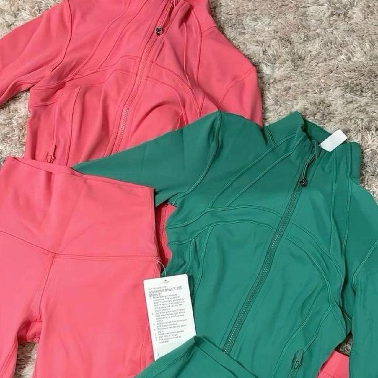 Lululemon green and pink sportswear set - sporty and... - Depop