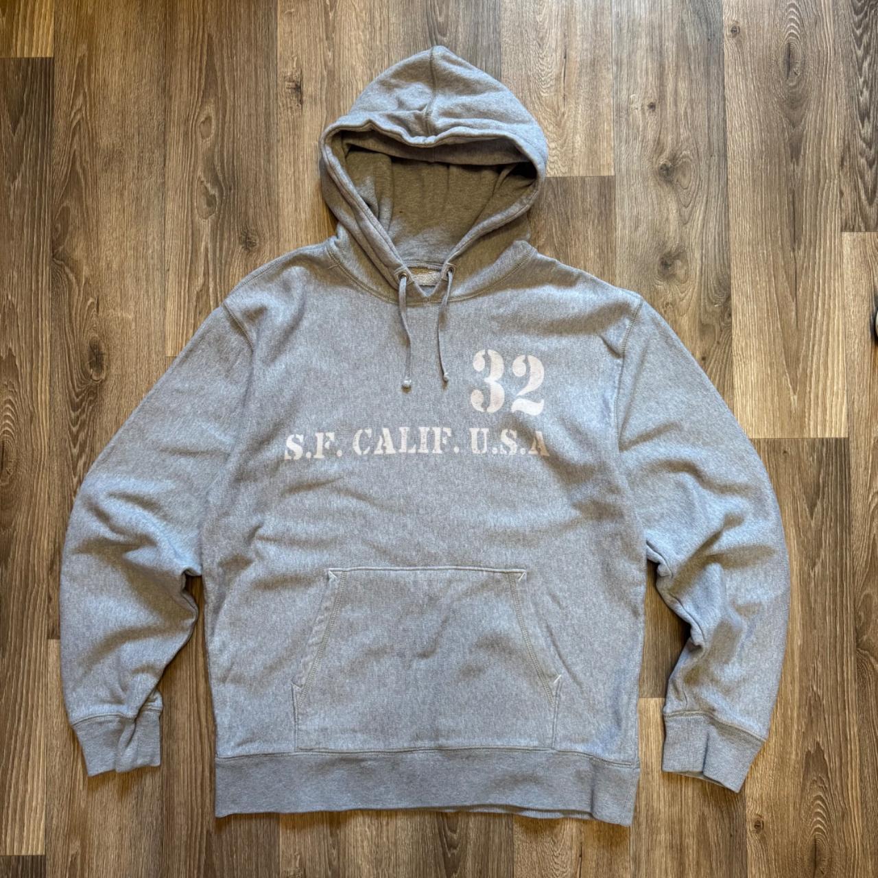 Gap Spell Out Embroidered Logo S.F. Calif U.S.A Grey... | Depop