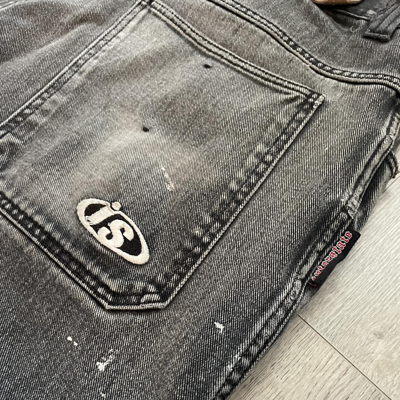 BLACK INTERSTATE JORTS! Price negotiable Y2K... | Depop