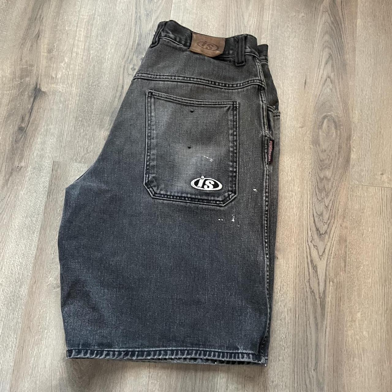 BLACK INTERSTATE JORTS! Price negotiable Y2K... | Depop