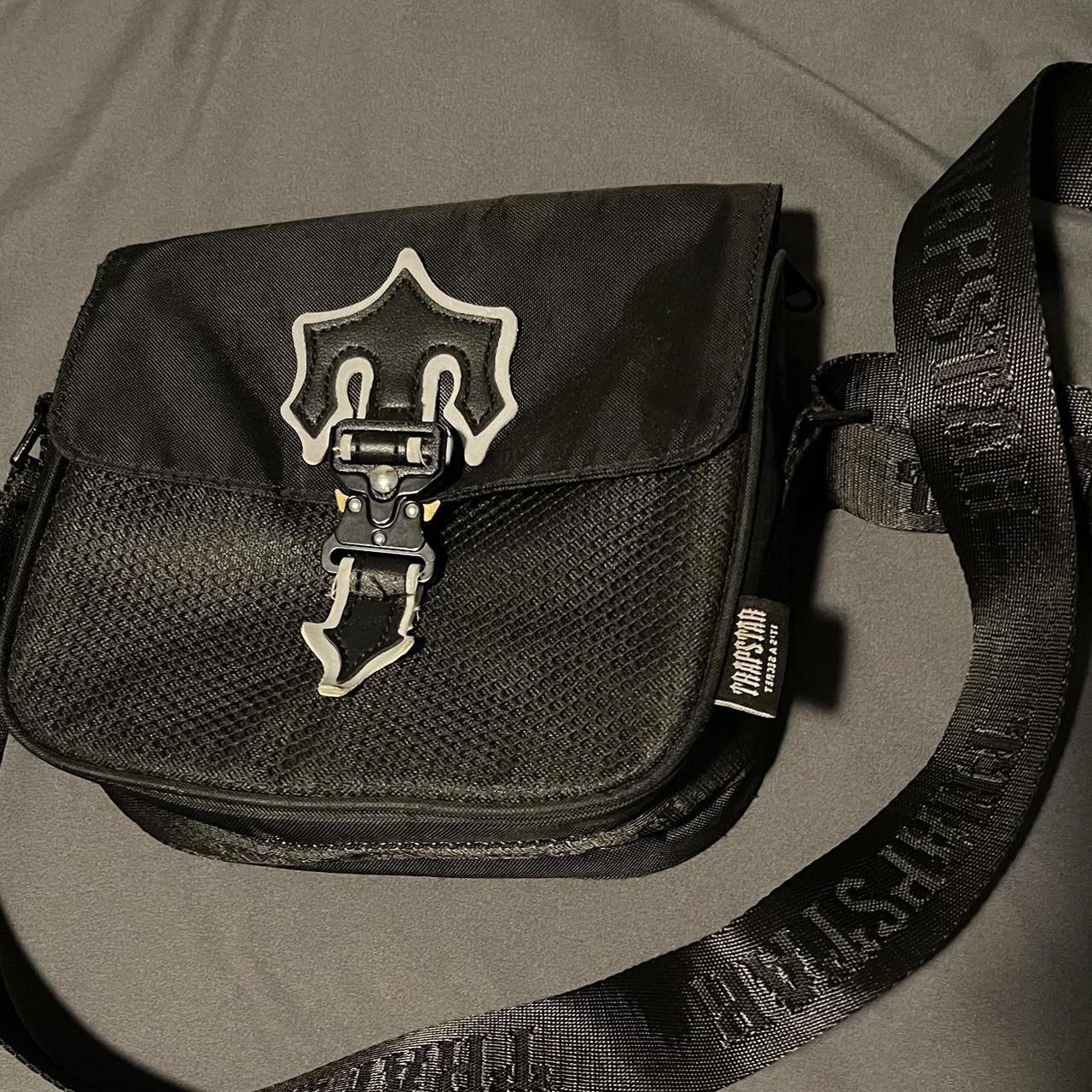 Black and white Trapstar cross body bag #streetwear... - Depop