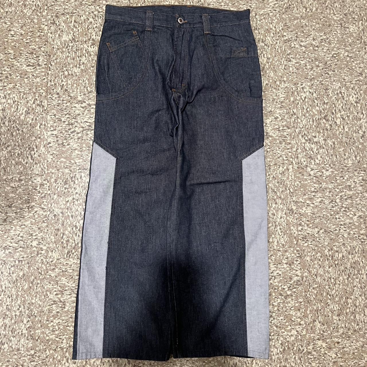 Custom Jnco Style Jeans Sick Design Crazy Deep Back... | Depop