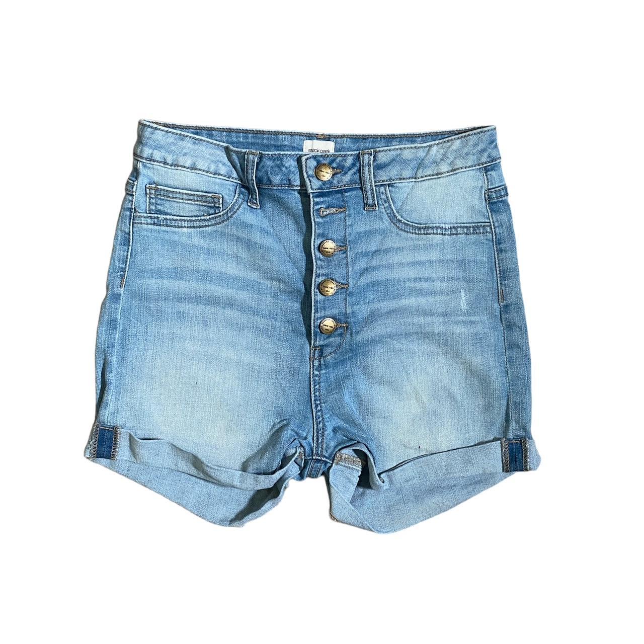 snack peek denim shorts 🩳 - Depop