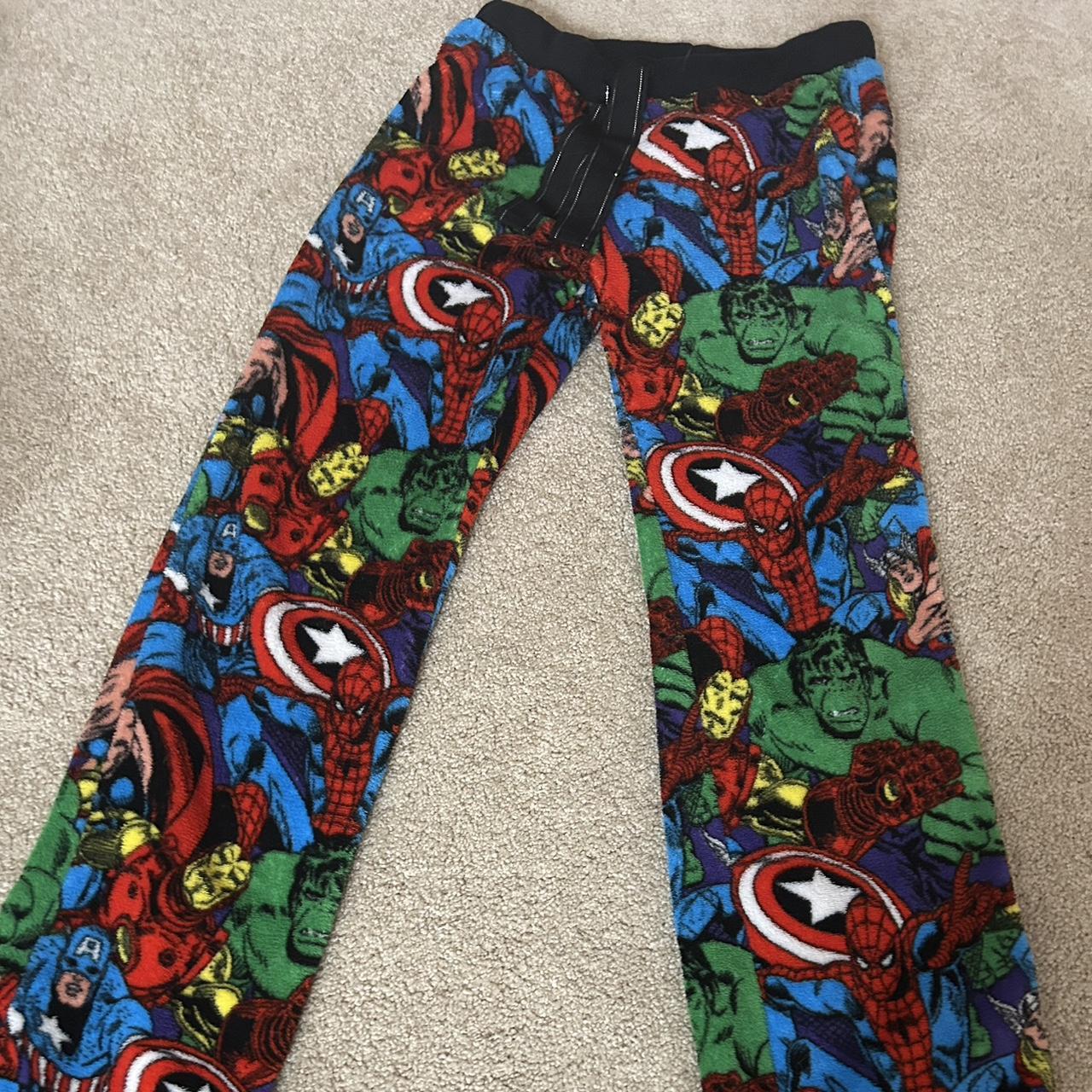 Marvel Avengers pajama pants Size S Pet Friendly... - Depop