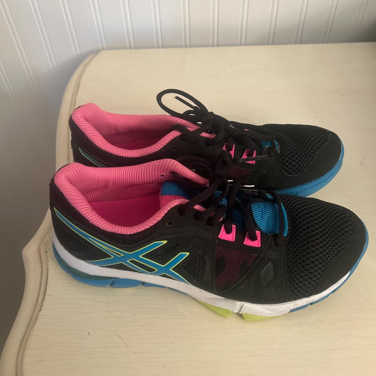 Black ASICS athletic shoes multicolor Women’s size... - Depop