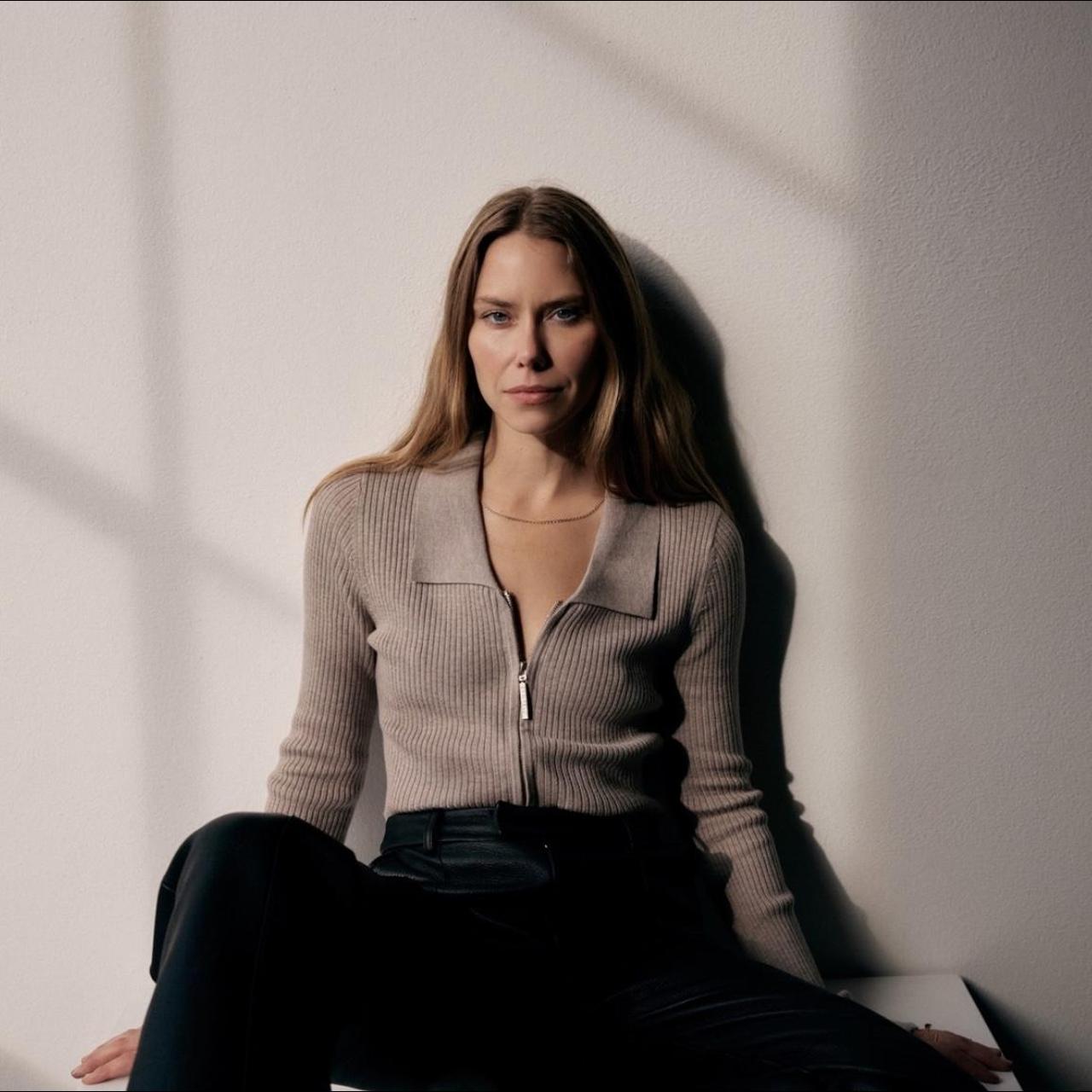 Ena Pelly Sara Ribbed Knit Top Size 10 New with... - Depop