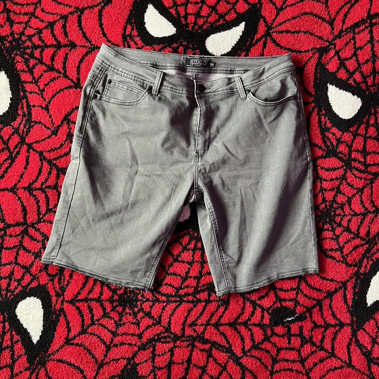 Ezekiel Denim Short Cool Grey Size - 36 Brand new,... - Depop