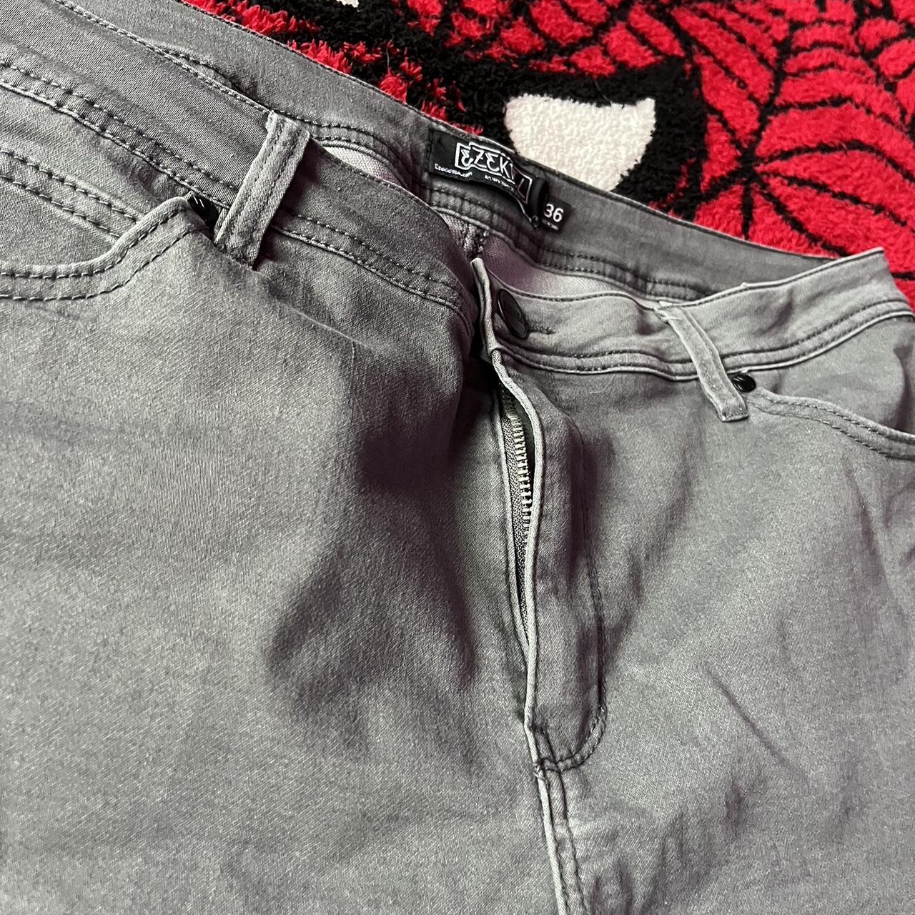 Ezekiel Denim Short Cool Grey Size - 36 Brand new,... - Depop