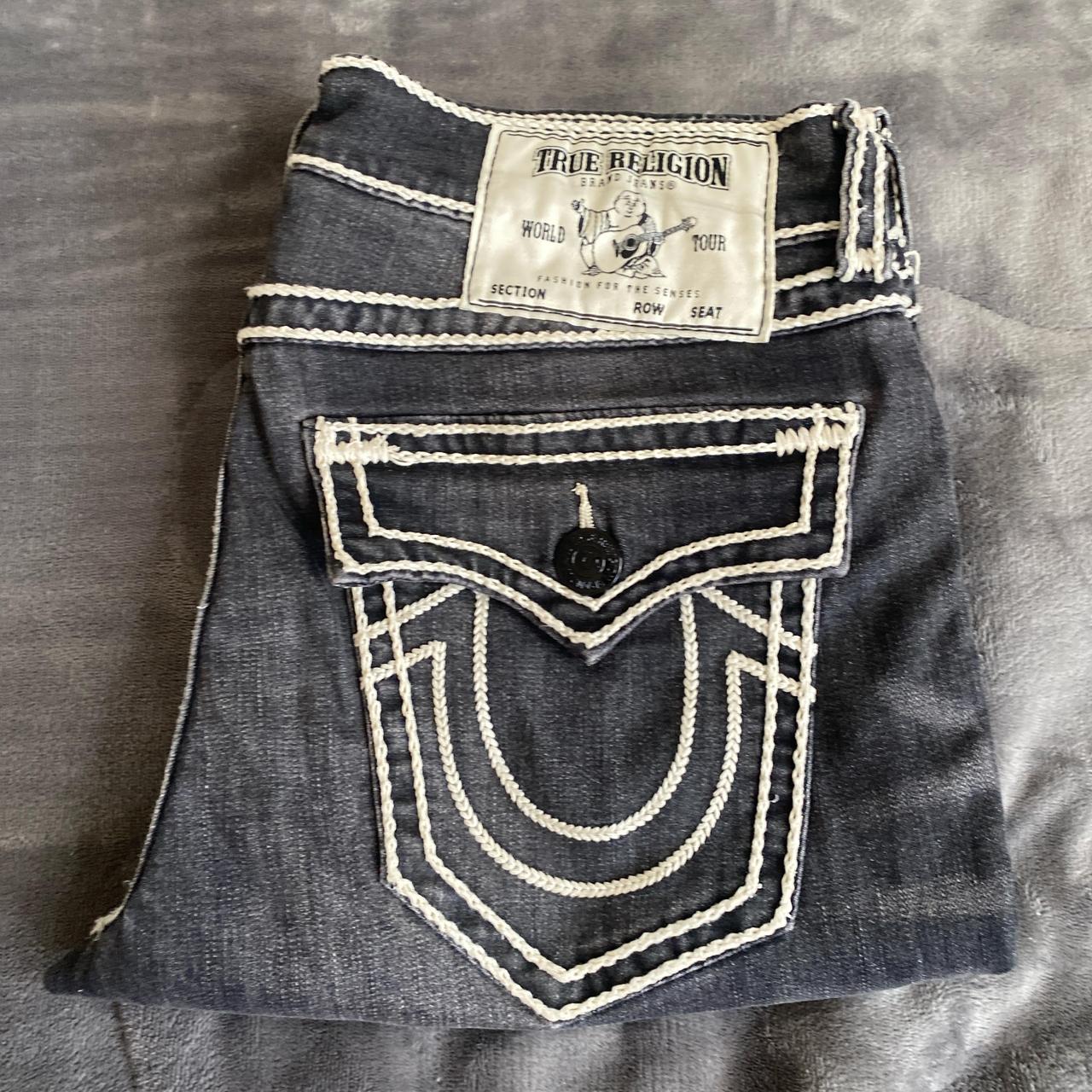 True religion jeans rope stitch Straight leg in very... | Depop