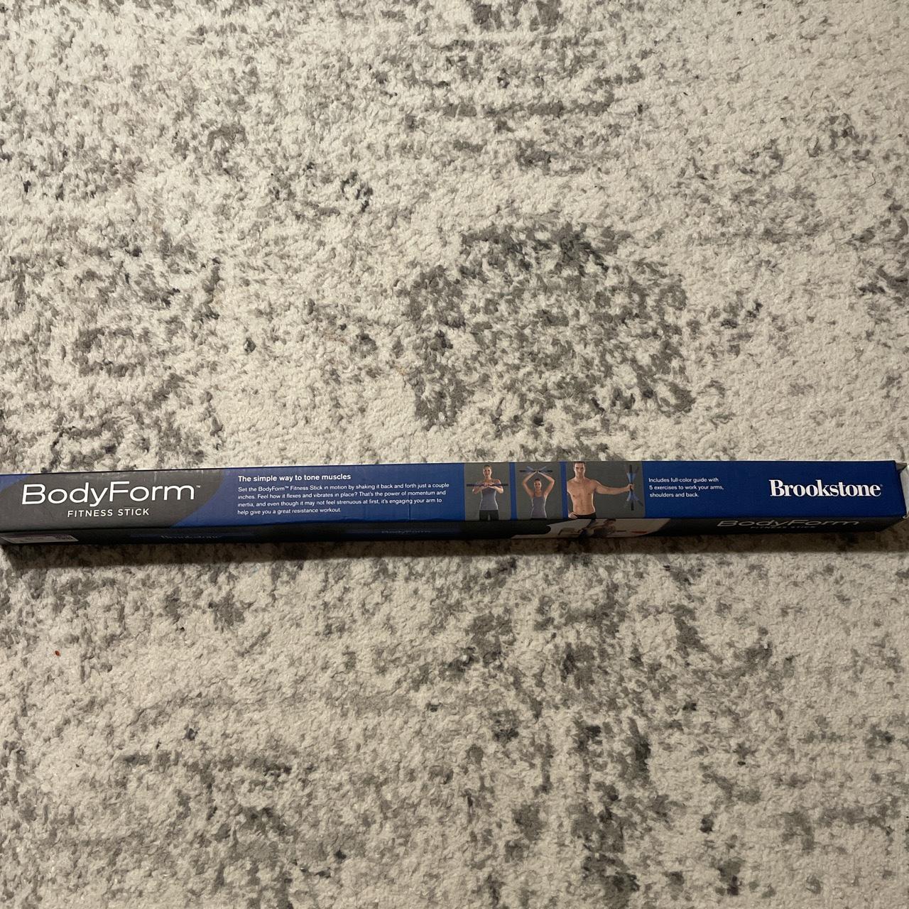 Brookstone Body Form Fitness Stick Blue/Black To... - Depop