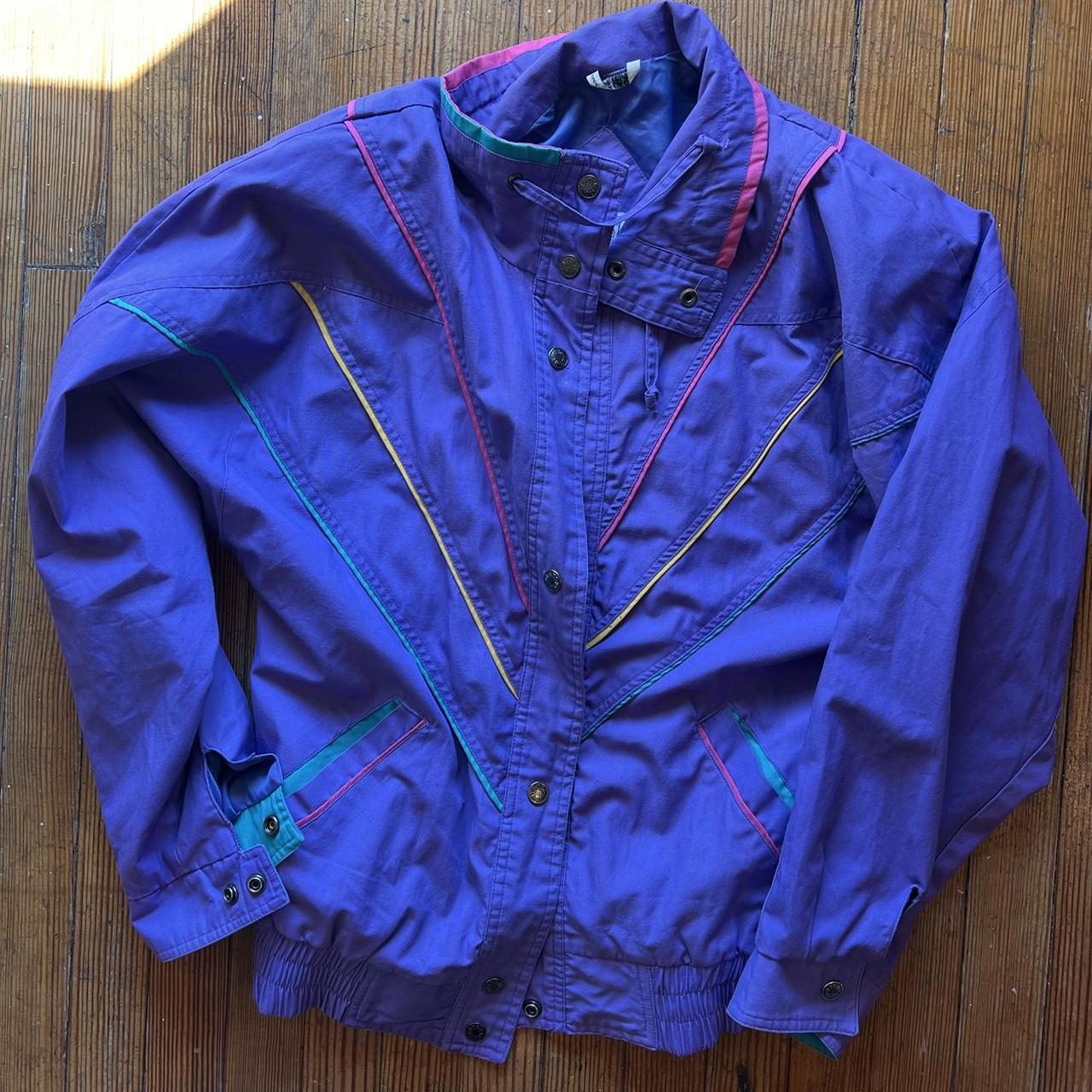 👑 back to the future jacket 🌟 80s vibes purple with... - Depop