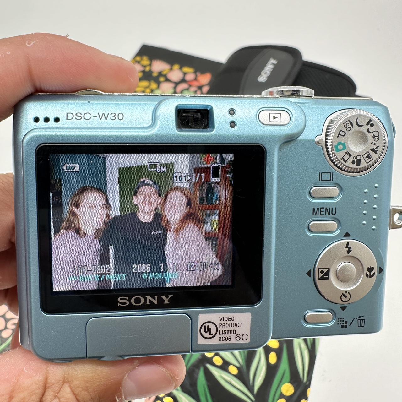 Sony Cyber-shot DSC-W30 6.0MP Digital Camera Sky... - Depop