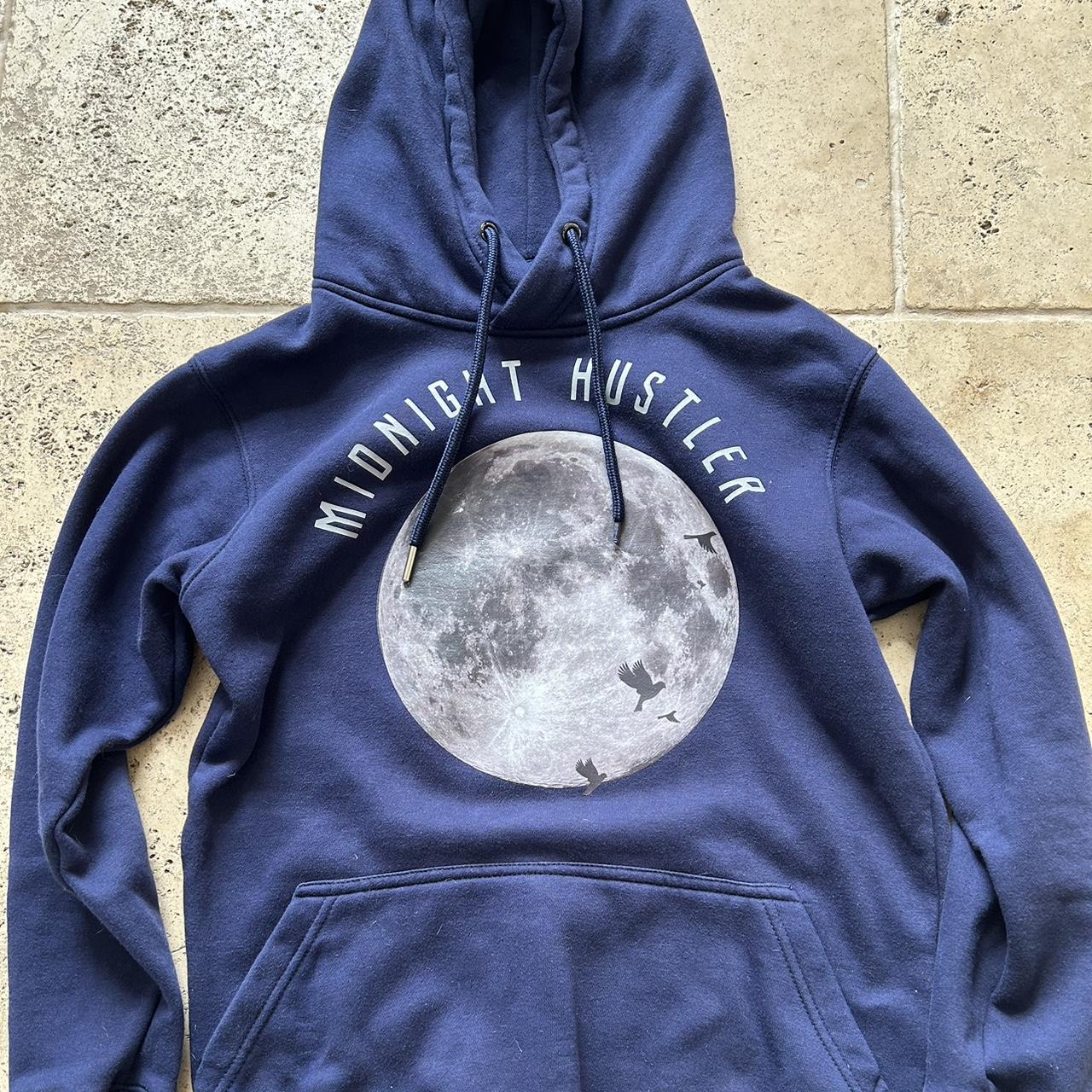Bornchaser Mafia Midnight Hustler hoodie (blue) -... - Depop
