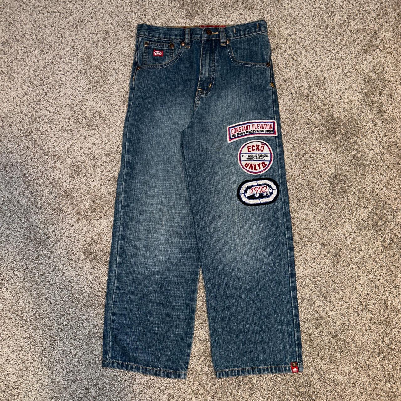 ECKO UNLTD KIDS JEANS Size 7 #embroidery #kids... - Depop