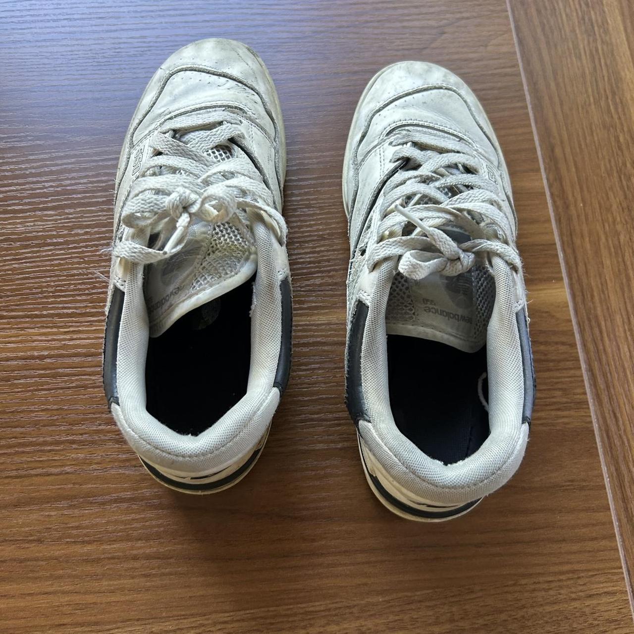 New Balance 550 shoes - white and grey Size... - Depop