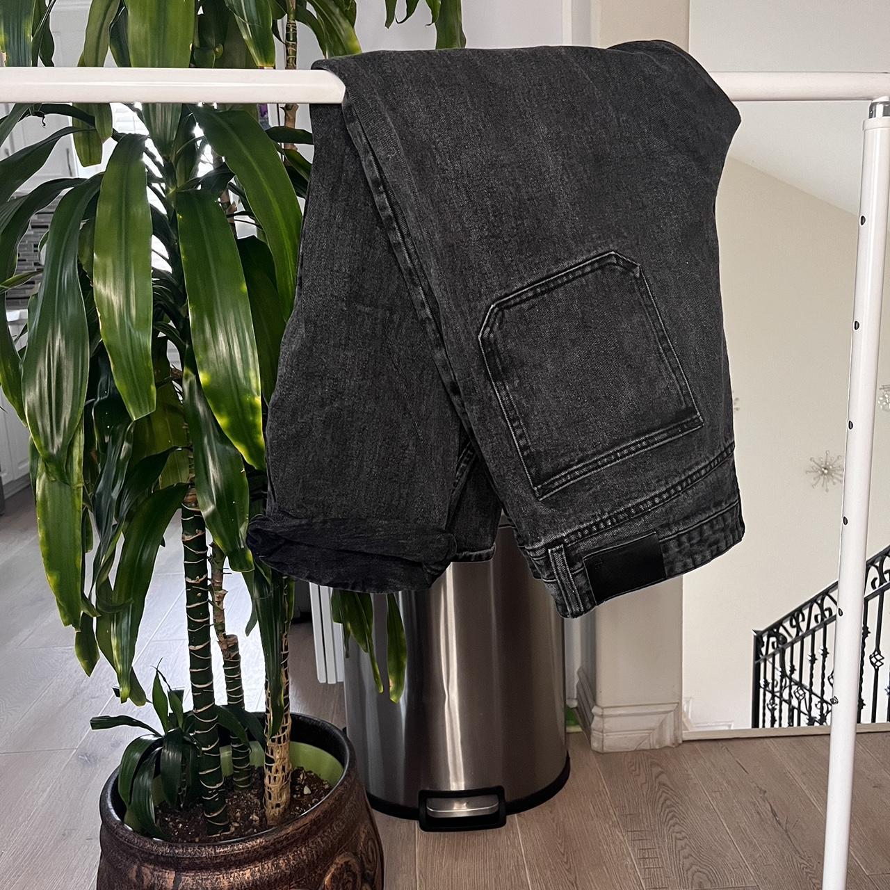 34 baggy Absent Jeans black wash - Depop