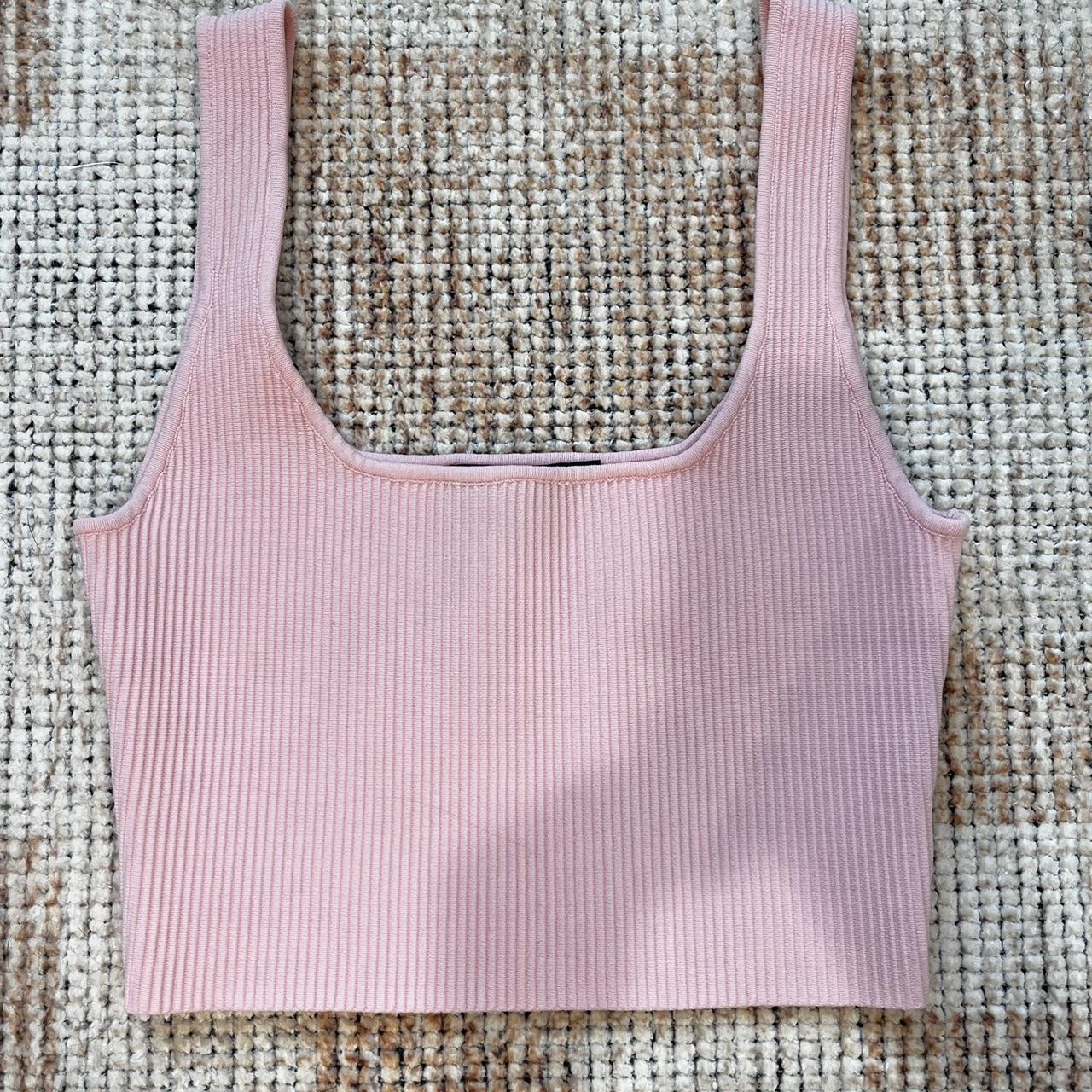Super cute ribbed Glassons tank top. The neckline is... - Depop