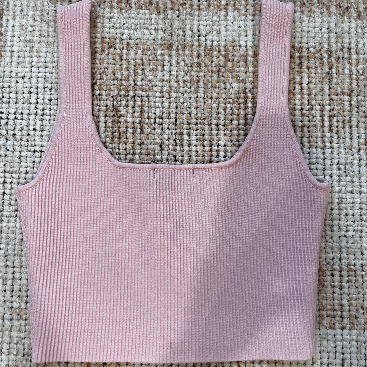 Super cute ribbed Glassons tank top. The neckline is... - Depop