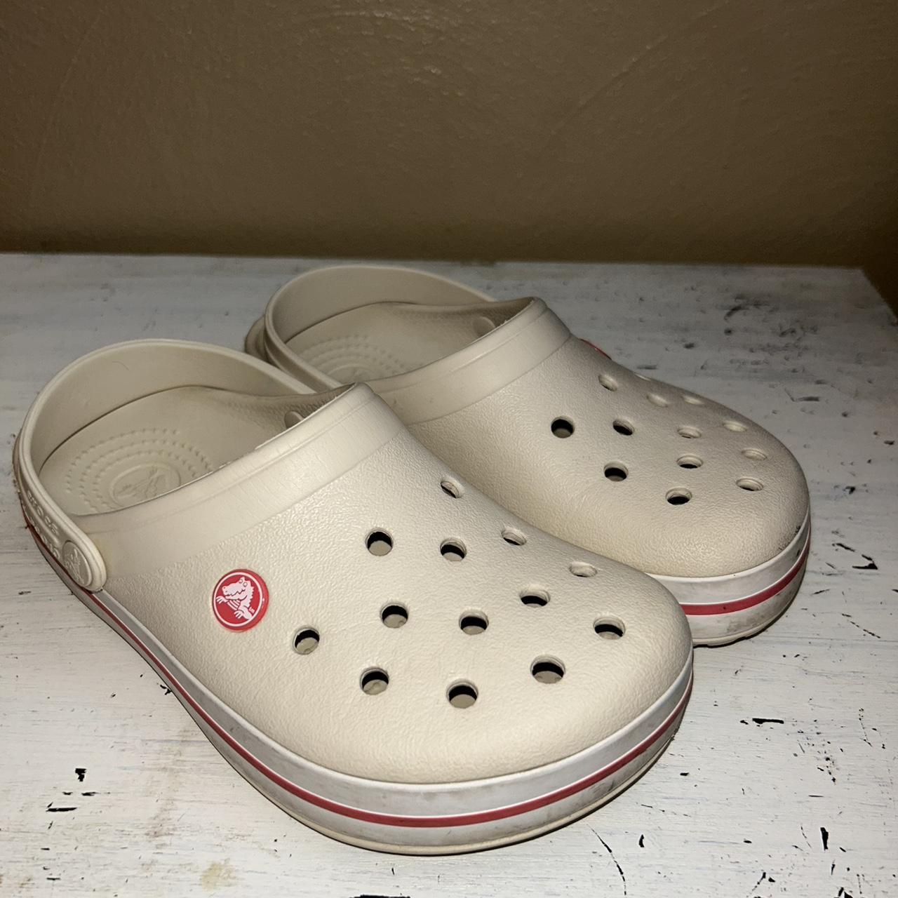 Crocs Stucco/Melon color. Men’s size-4 Women’s... - Depop
