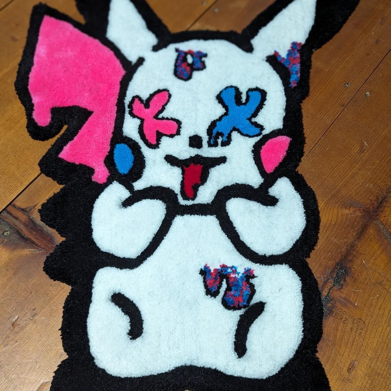 Tufted rug. Radiation Pikachu. His pokeball must... - Depop