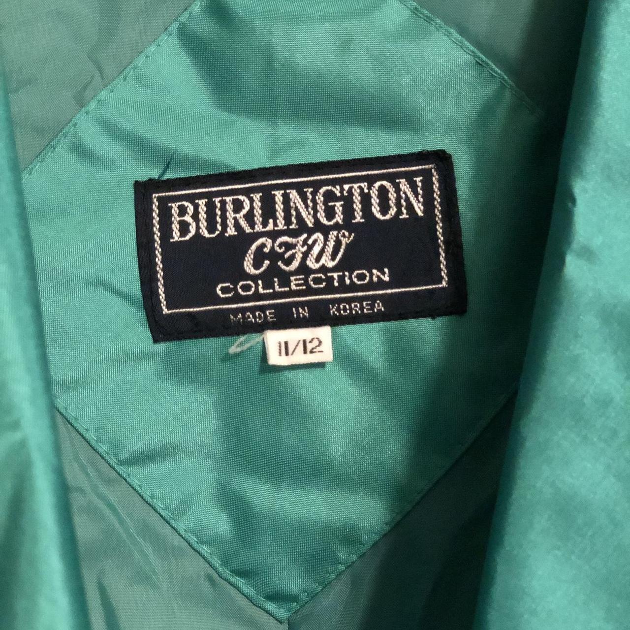 Vintage Burlington CFW Collection Sz 11/12 Turquoise... - Depop