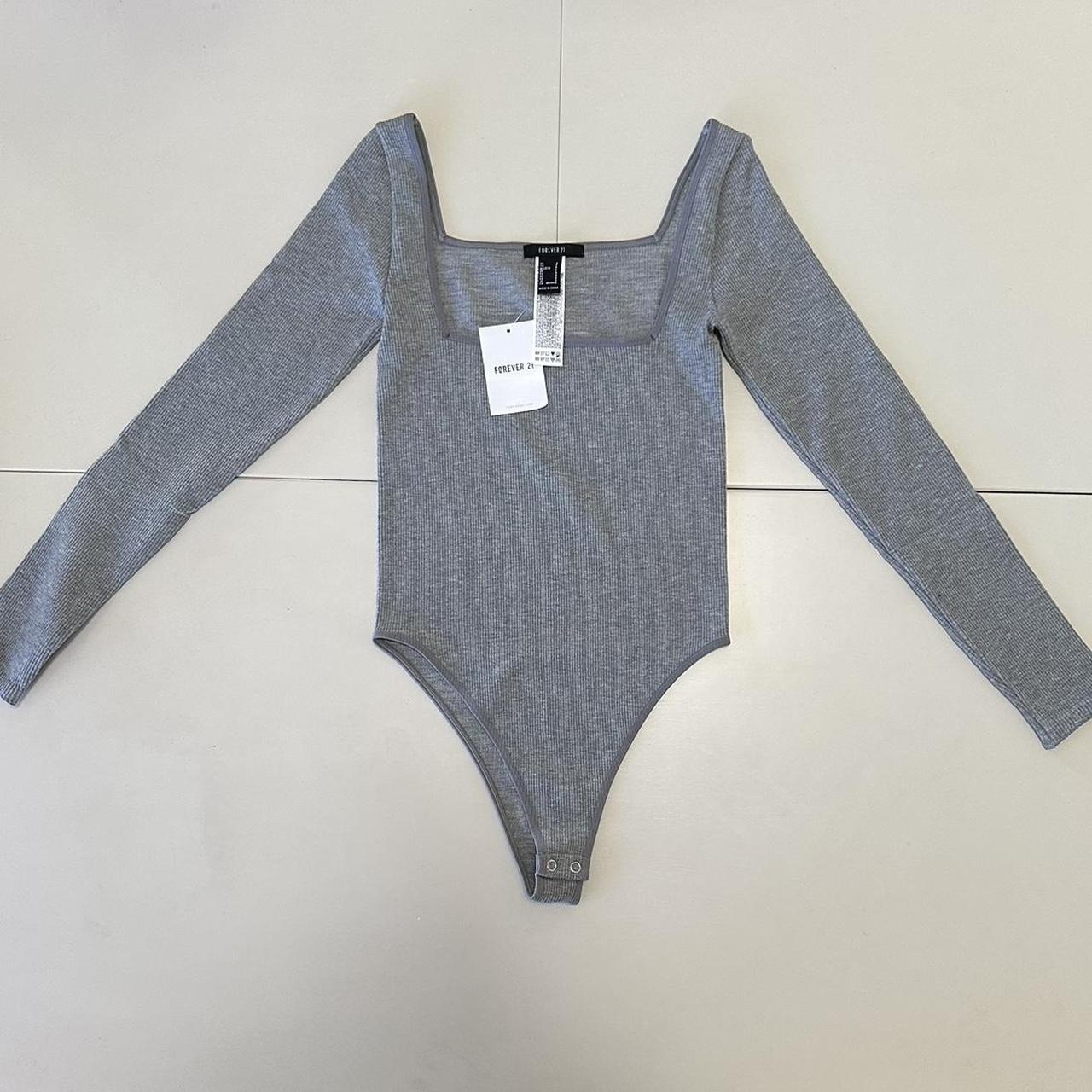 Super cute thick ribbed long sleeve bodysuit!... - Depop