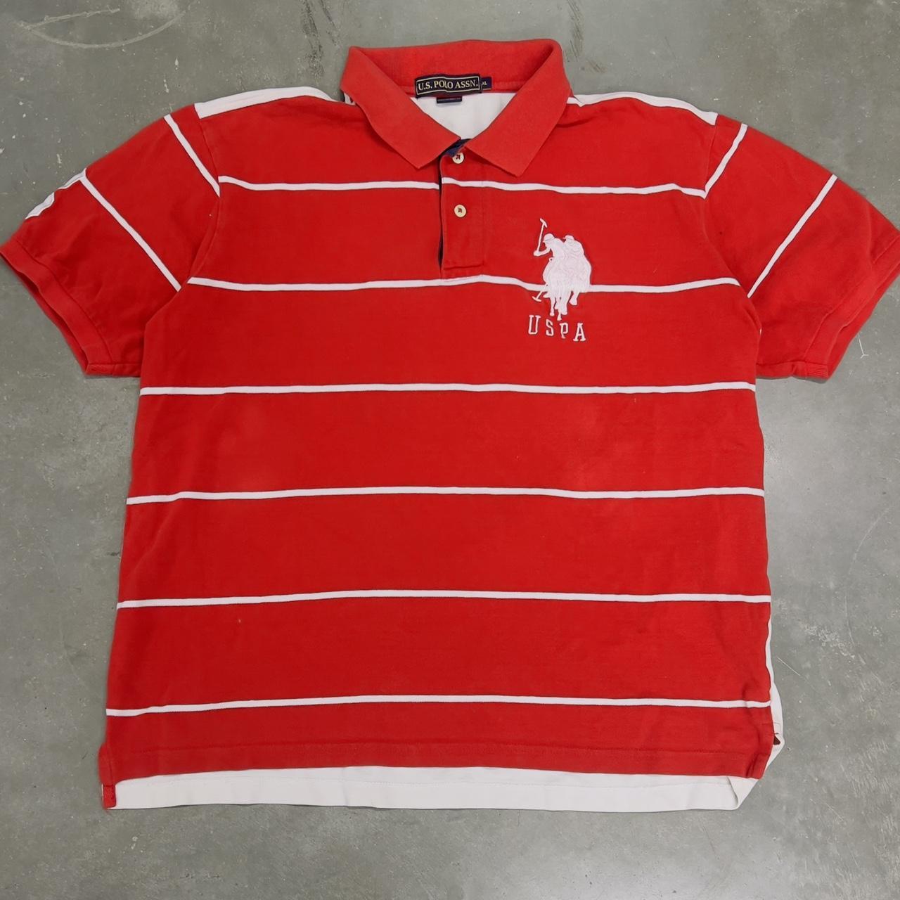 USPA Big Front Graphic Polo Tee Fits like M-L - Depop