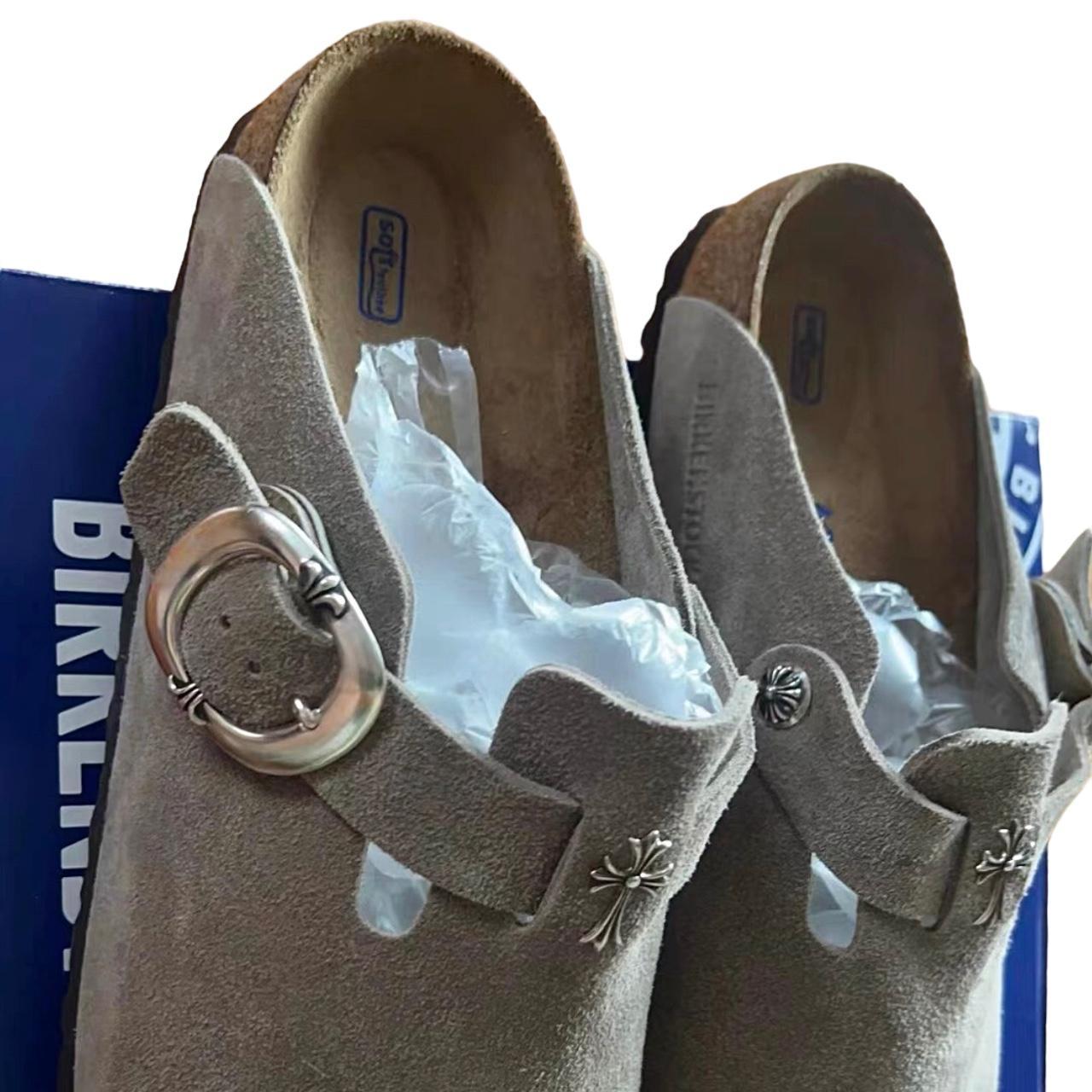 ʕ•̫͡•ʕ•̫͡•ʔ•̫͡•ʔ Chrome Hearts x Birkenstock Boston... - Depop