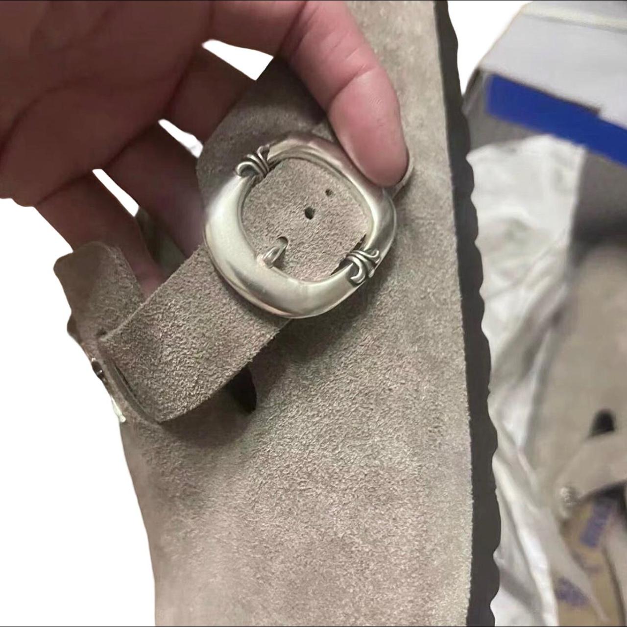 ʕ•̫͡•ʕ•̫͡•ʔ•̫͡•ʔ Chrome Hearts x Birkenstock Boston... - Depop