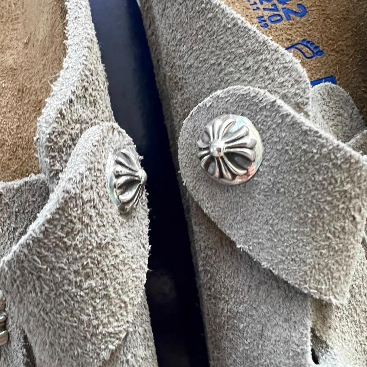 ʕ•̫͡•ʕ•̫͡•ʔ•̫͡•ʔ Chrome Hearts x Birkenstock Boston... - Depop