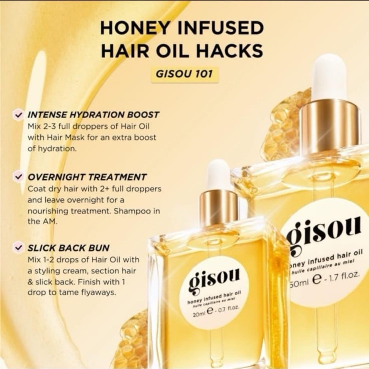 GISOU Mini Honey Infused Hair Oil, 20ml/ .7 fl oz. ... | Depop