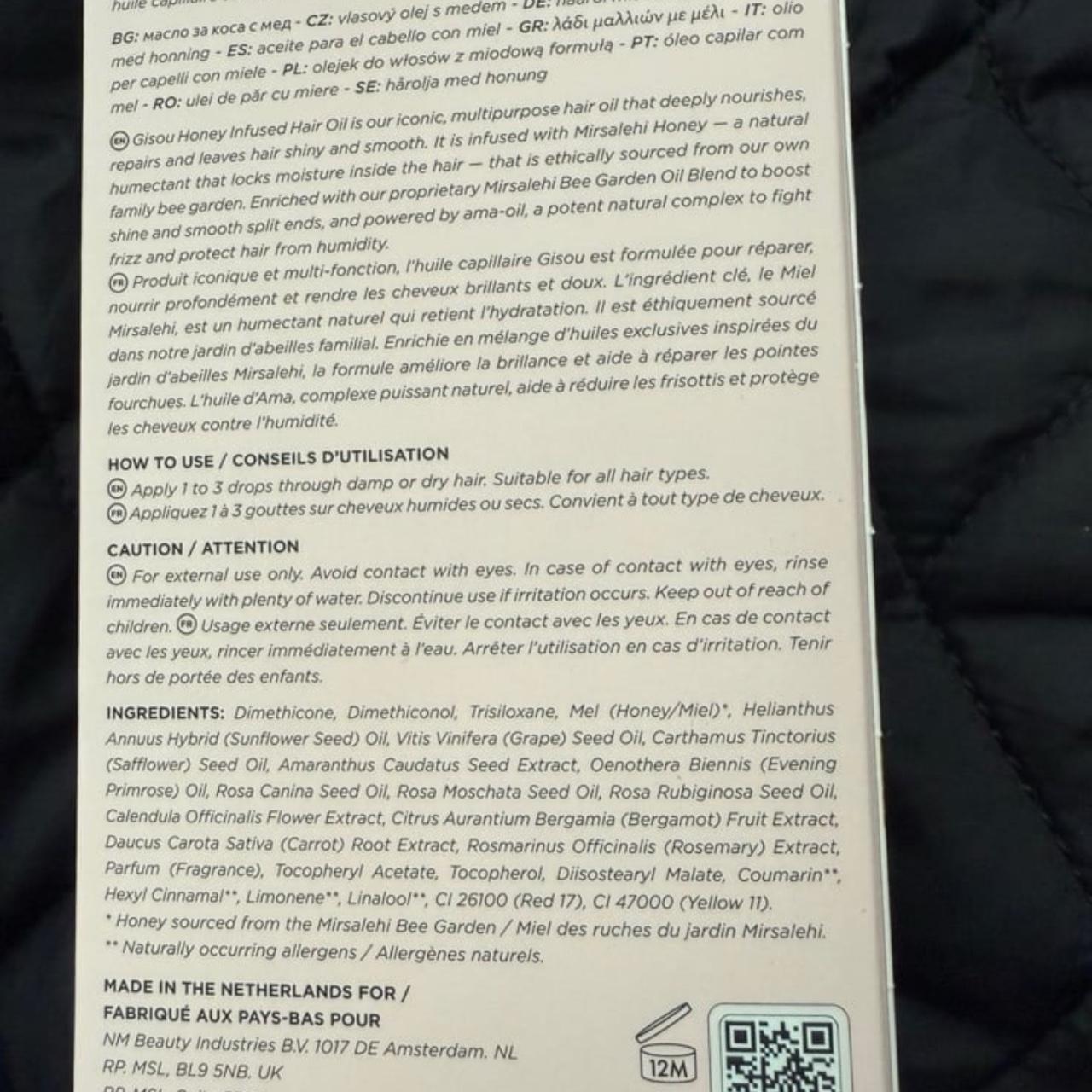 GISOU Mini Honey Infused Hair Oil, 20ml/ .7 fl oz. ... | Depop