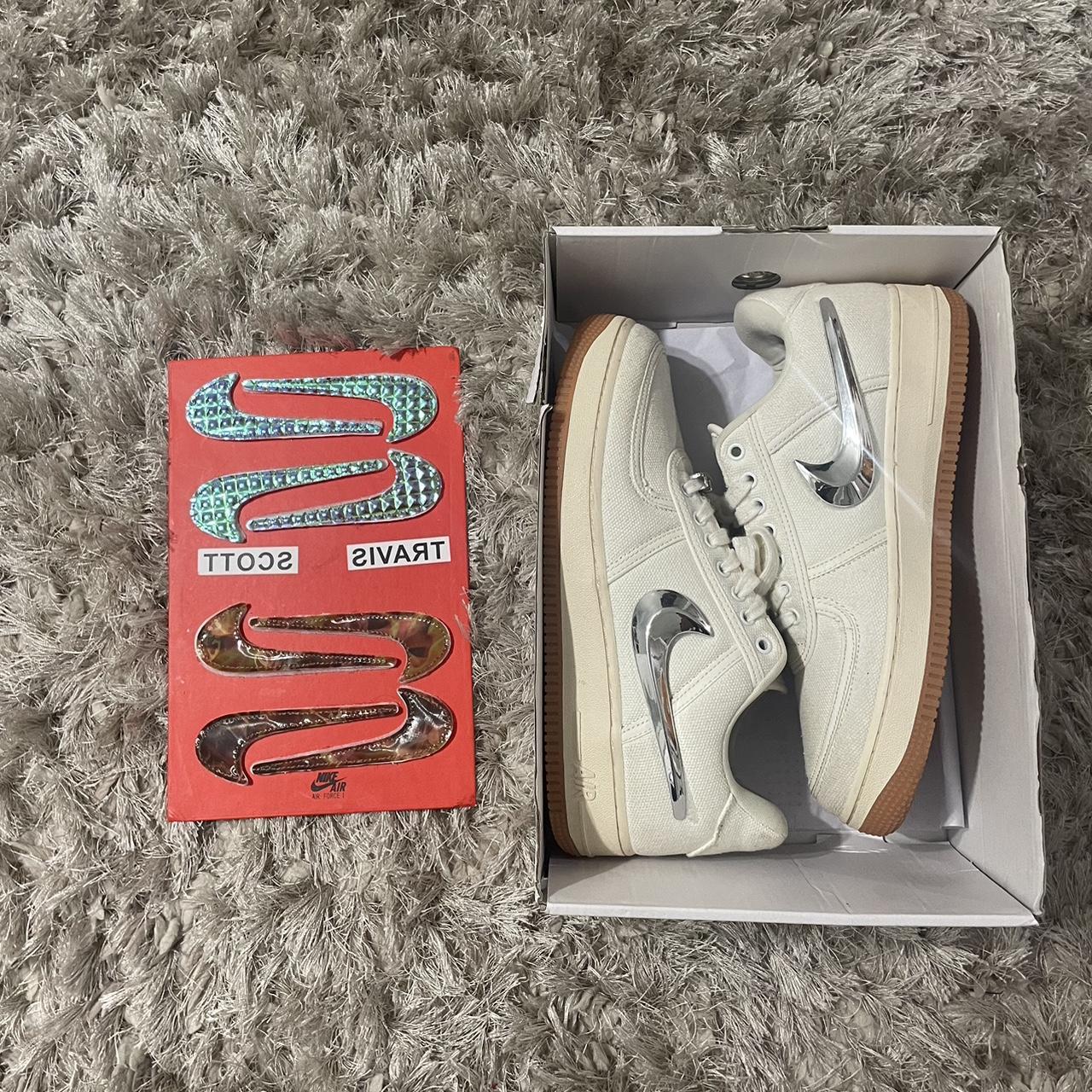 Travis Scott af1 sail. Missing top to box and... - Depop