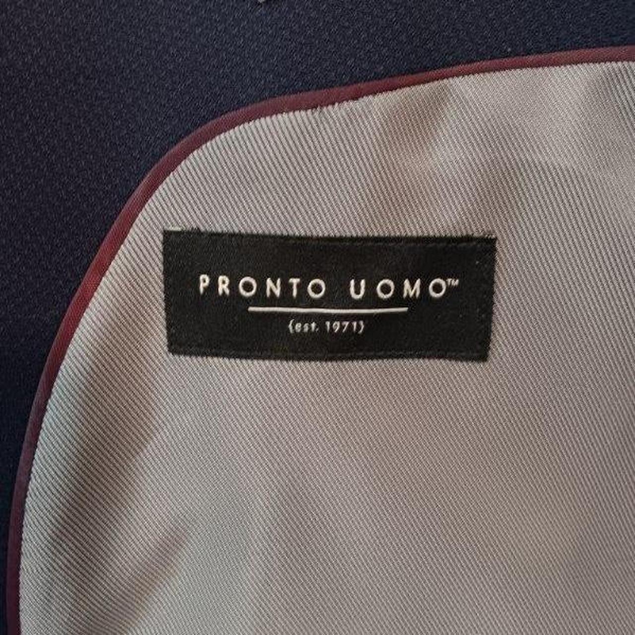 Pronto Uomo est. 1971 Suit Mens 48 Short Blue 2 Button - Depop
