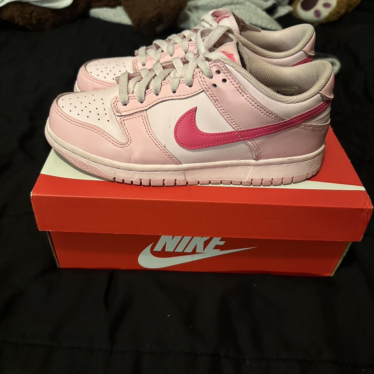 Nike triple pink dunks - Depop