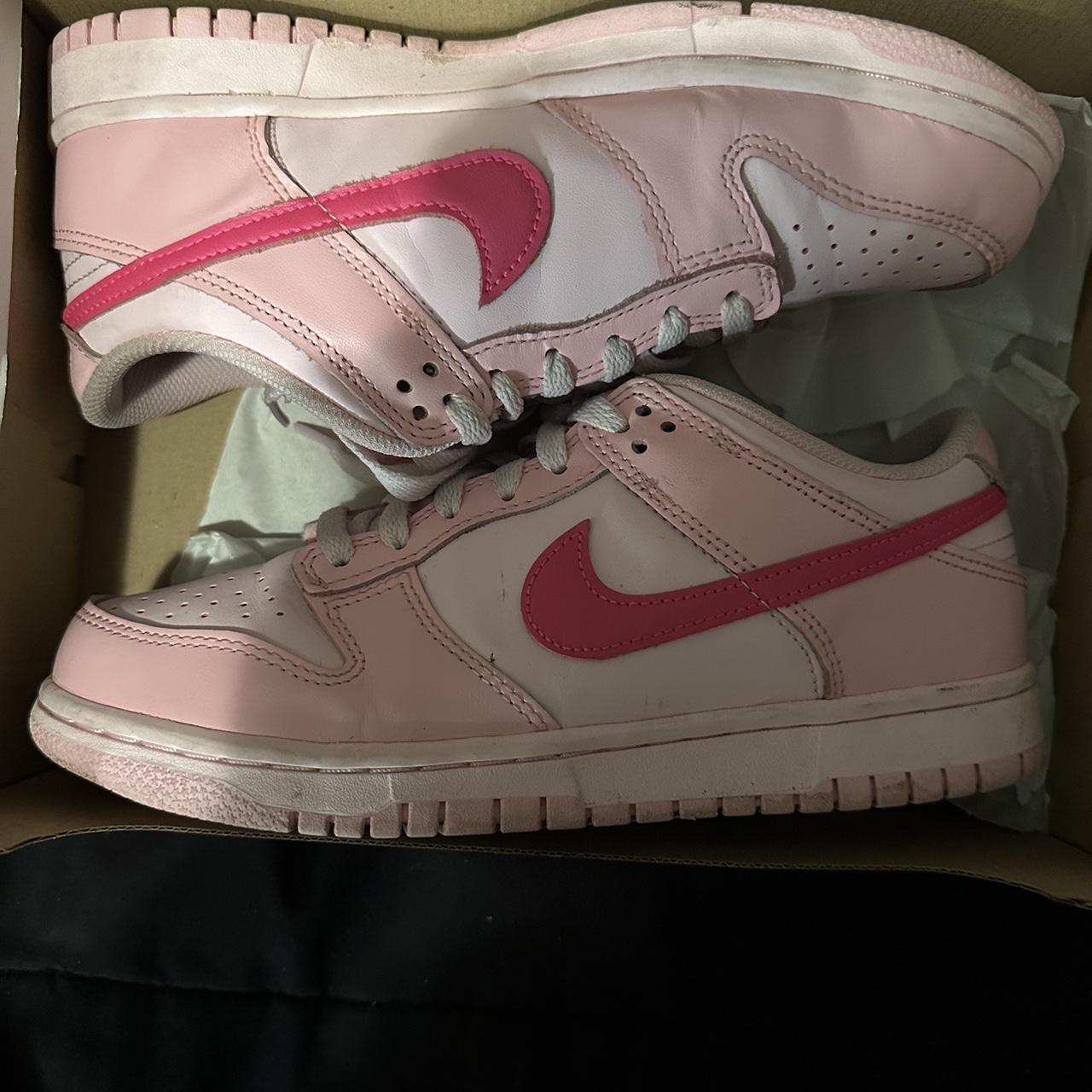Nike triple pink dunks - Depop