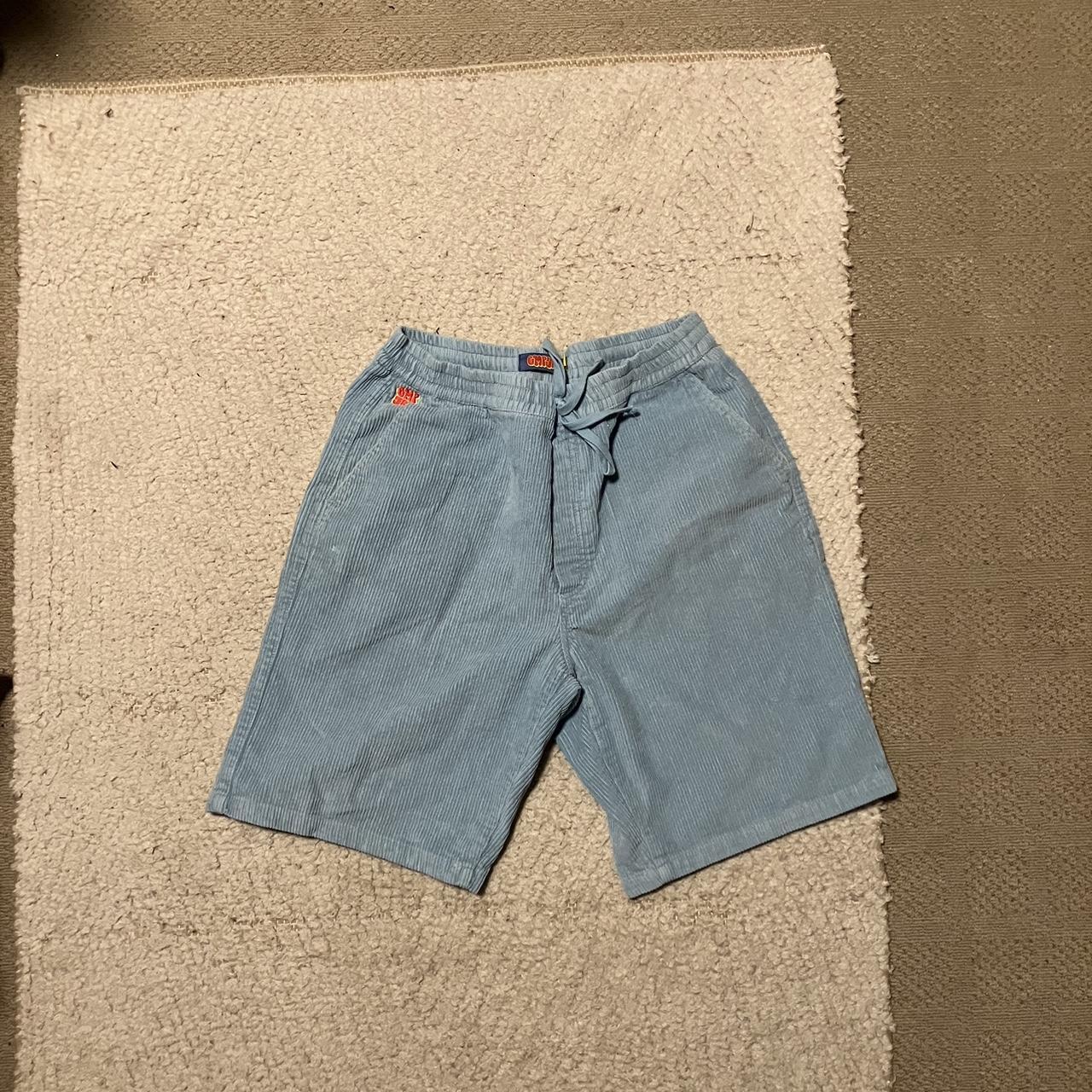 Empyr jorts baby blue worn only once or twice in... - Depop