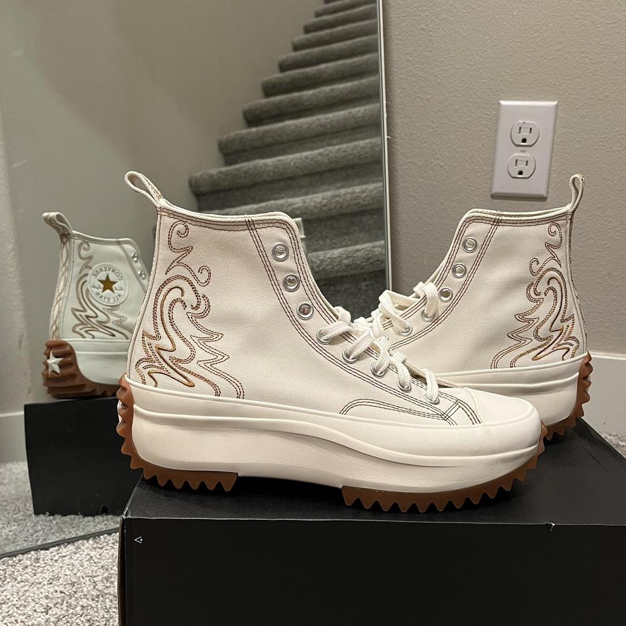 CONVERSE Run Star Hike Platform Western Embroidery... - Depop