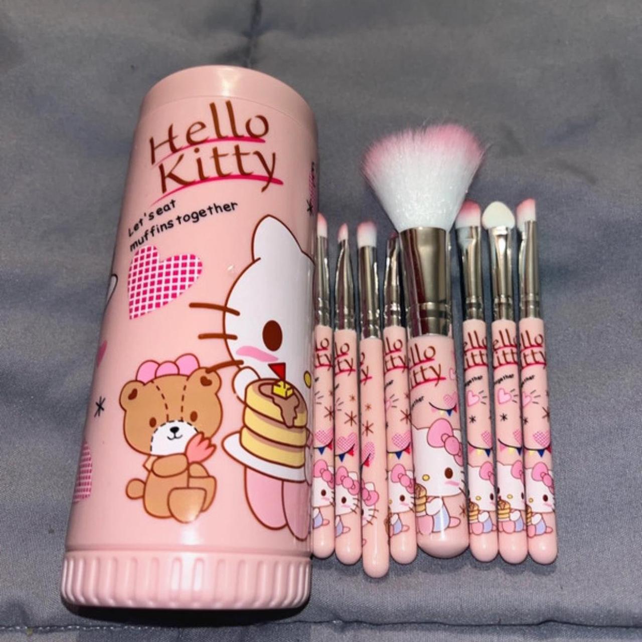 Hello Kitty Mini 8pc Makeup Brush Set - Depop