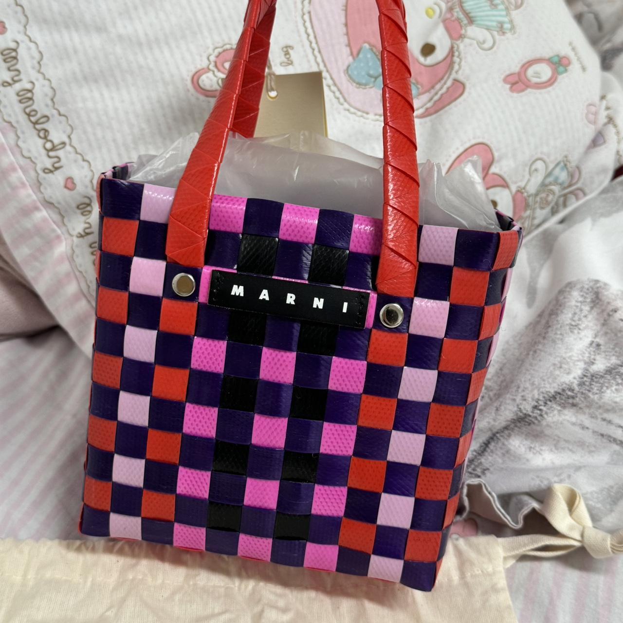 Marni kids braided box basket bag！ purple x... - Depop